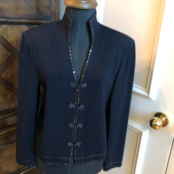 St. John Collection | Jackets & Coats | St John Black Evening Jacket ...